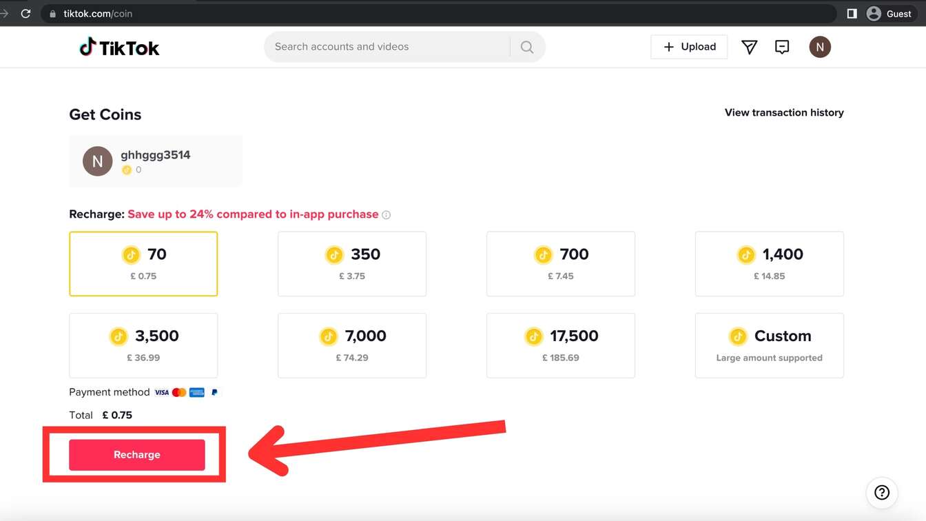 TikTok Coins To USD - Gift Points To Money Calculator